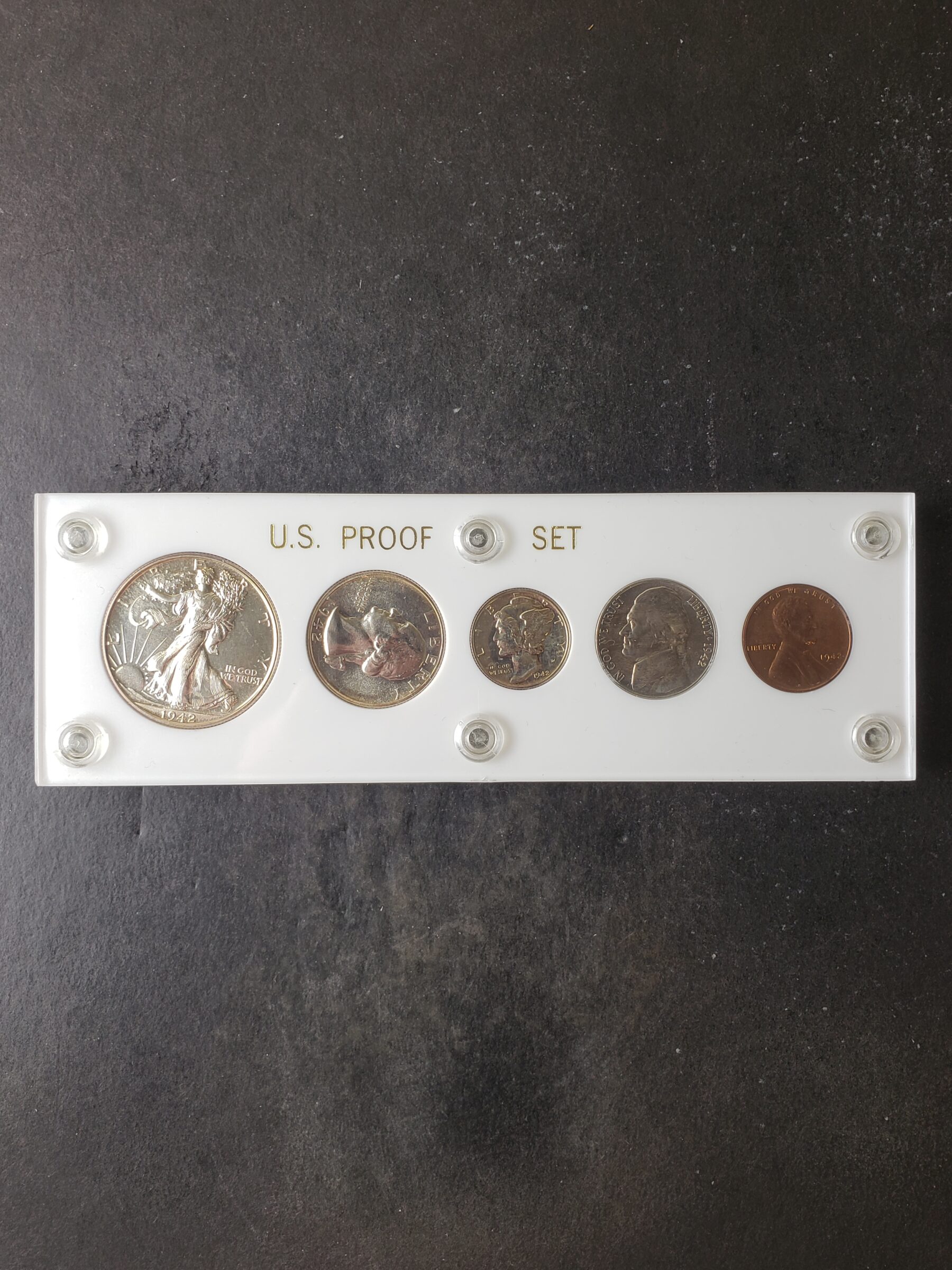 1942 United States Proof Coins in a Plastic Holder | Jefferson Coin